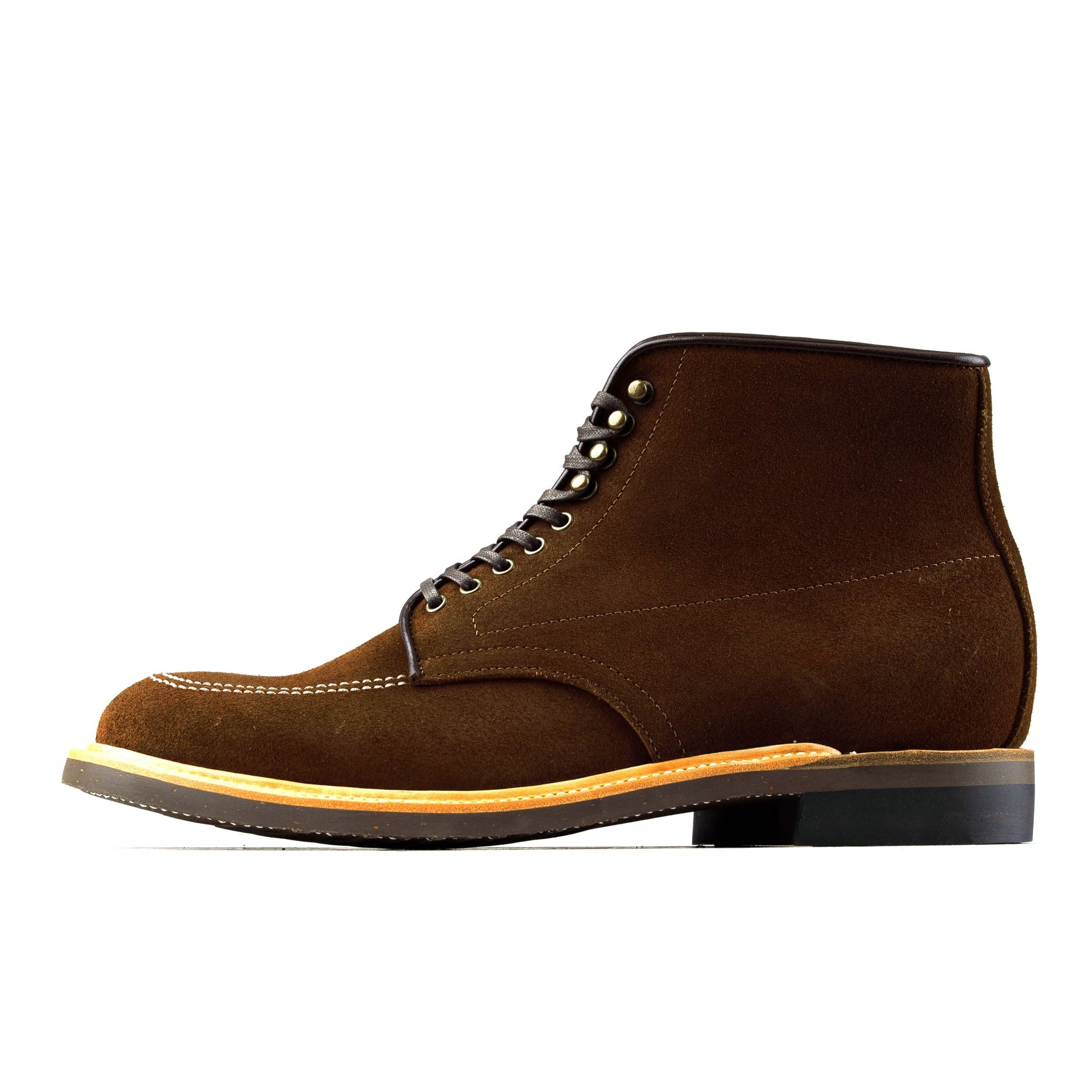 Indiana MocToe Boot - luosjiet®boots - Dark Brown Oiled Cowhide Revers ...