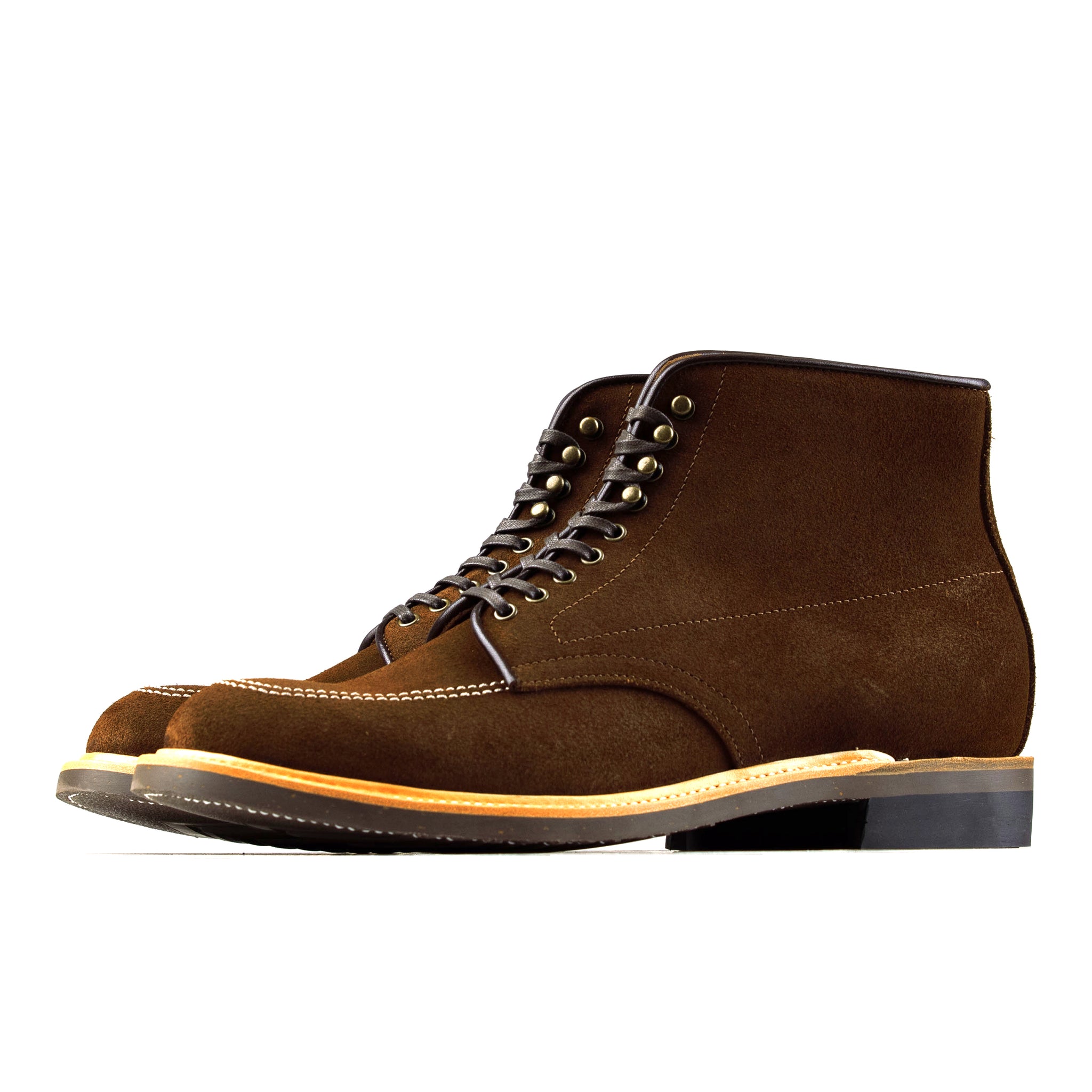 Indiana MocToe Boot - luosjiet®boots - Dark Brown Oiled Cowhide Revers ...