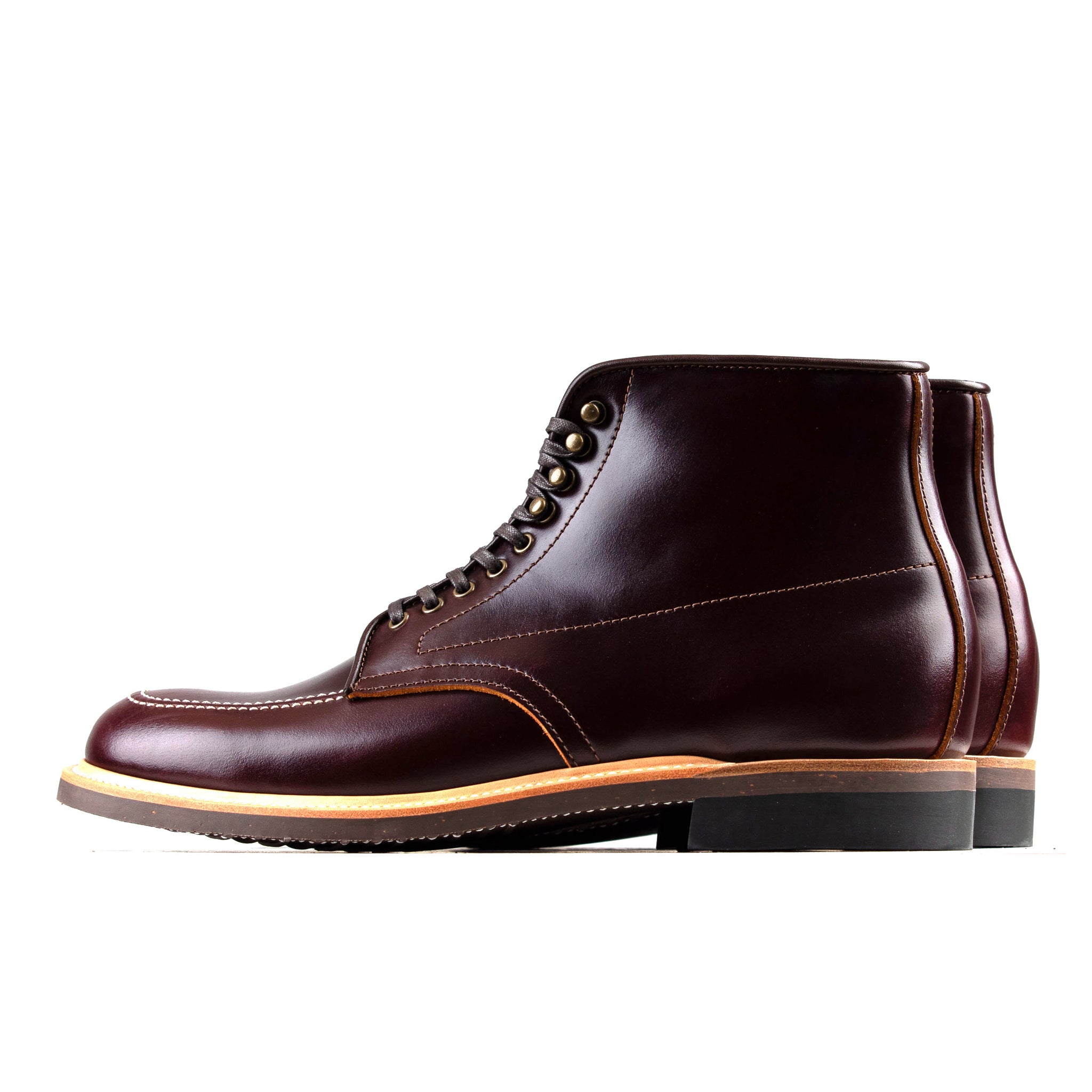 Indiana MocToe Boot -luosjiet®boots - Wine TeaCore Smooth Cowhide ...