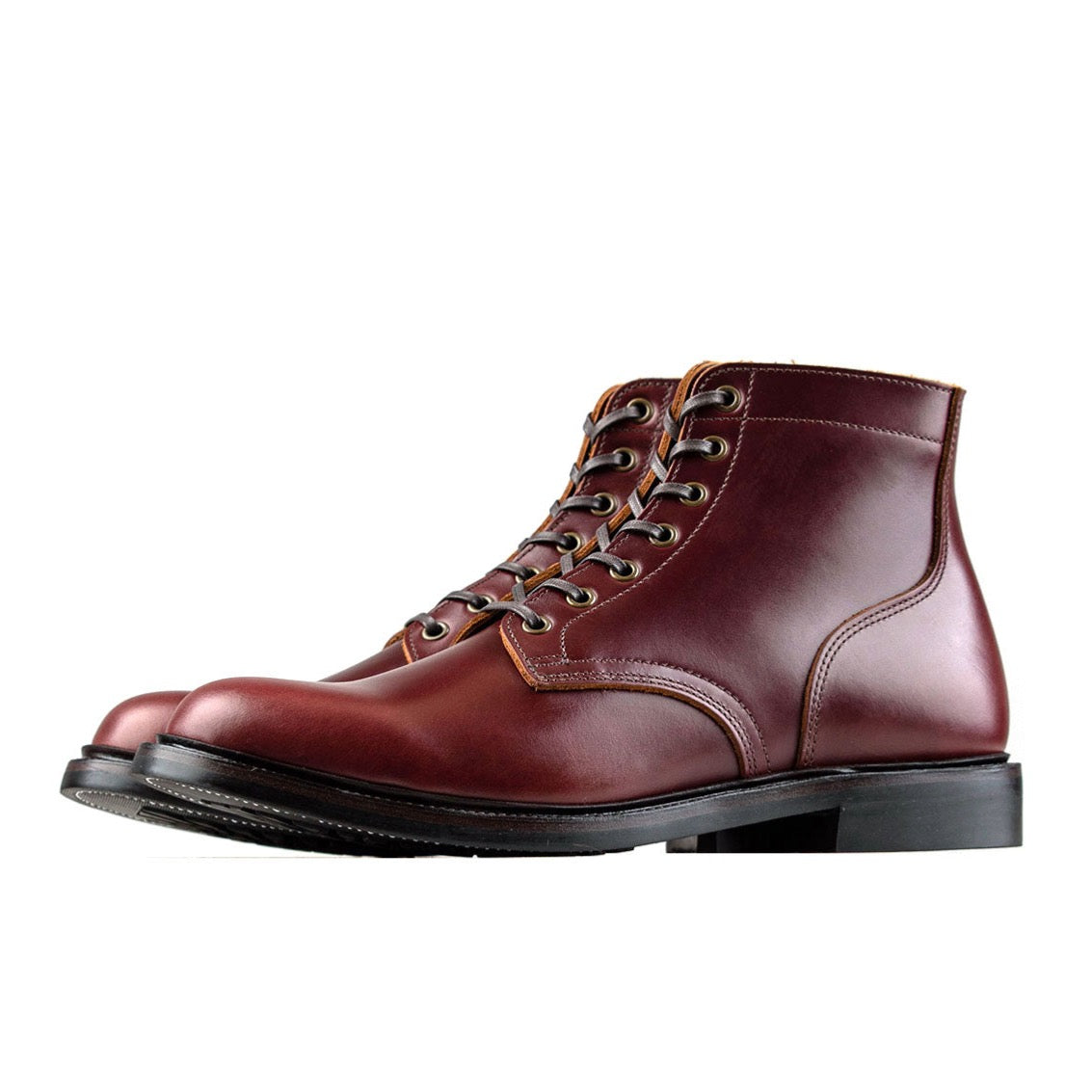 Plain Commander Boot - luosjiet®boots - Wine TeaCore Smooth Cowhide ...