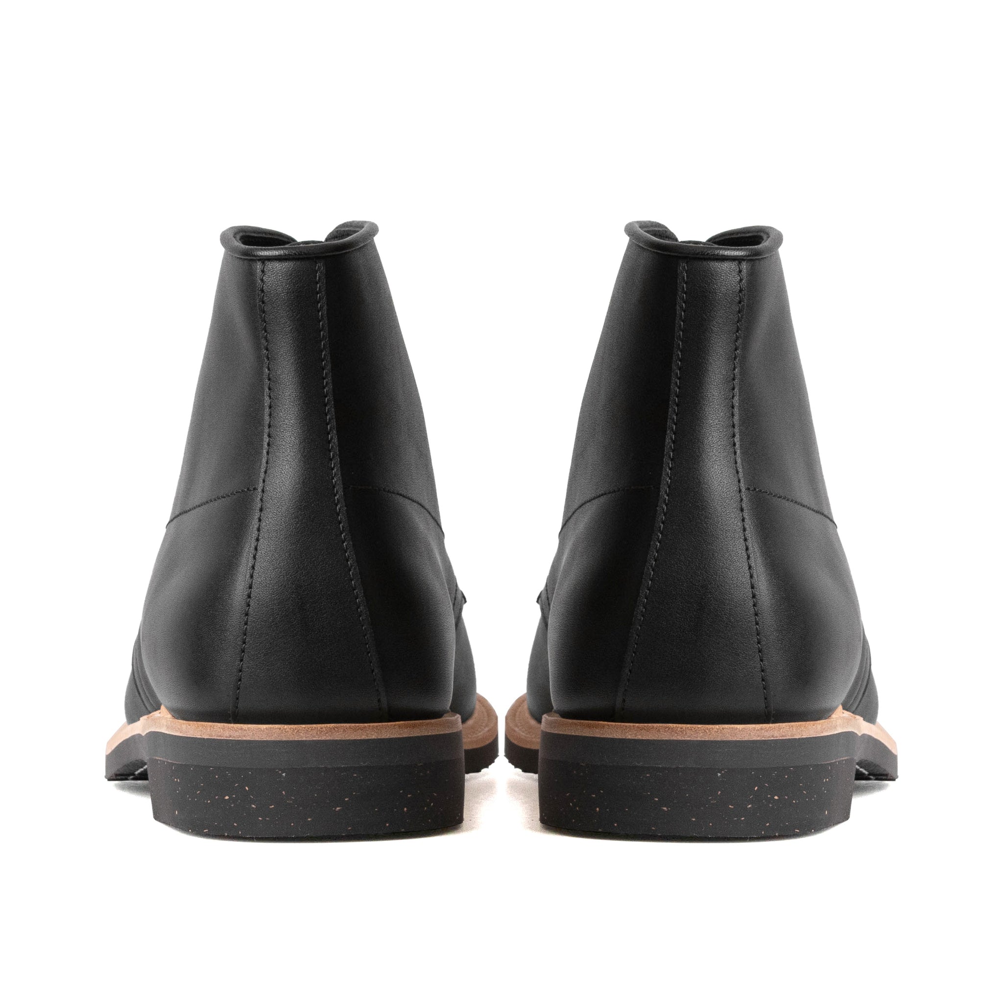 Indiana MocToe Boot - luosjiet®boots - Black Full Grain Cowhide ...