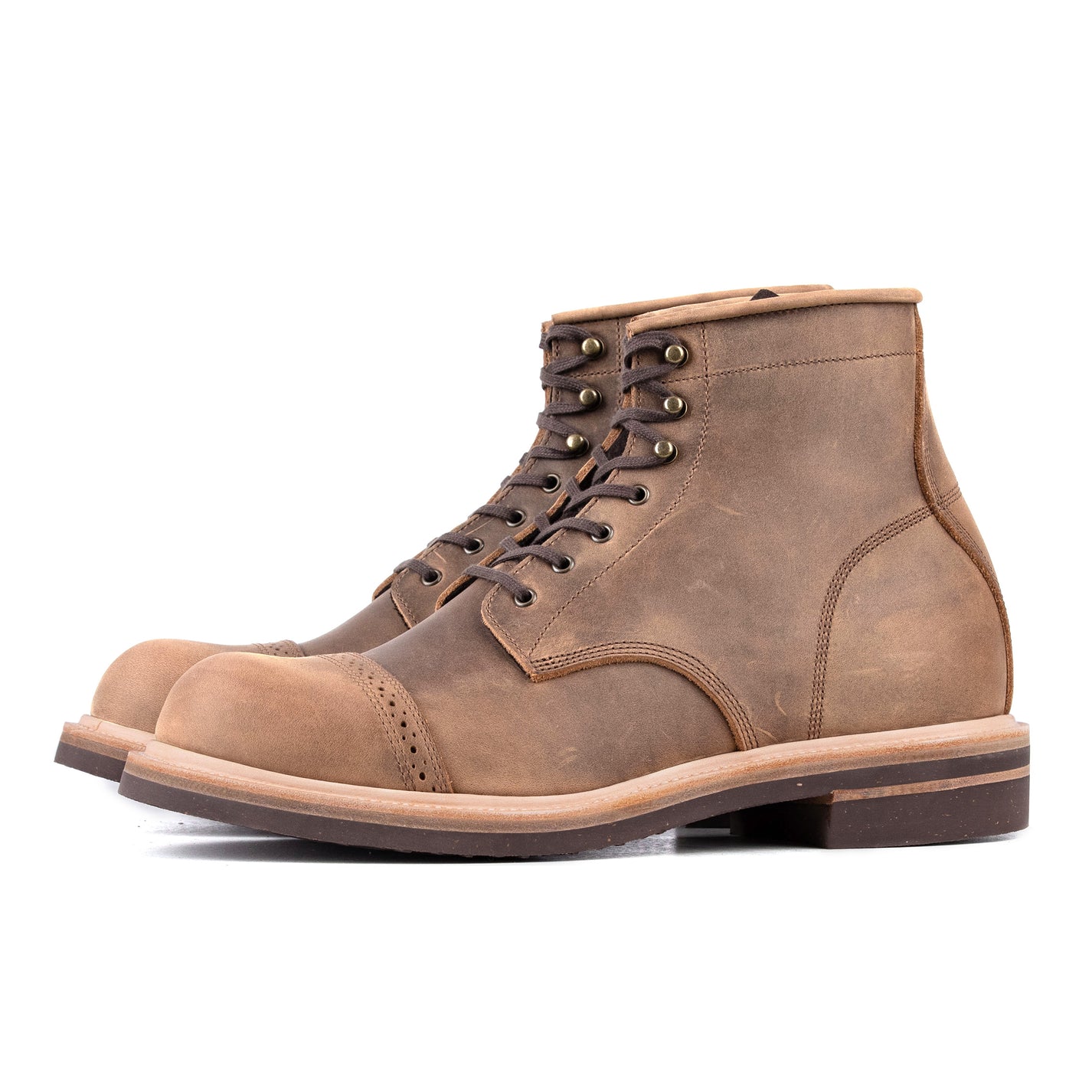 Fight Boot -luosjiet®boots - Tan oiled Nubuck(German） – Luosjiet ...