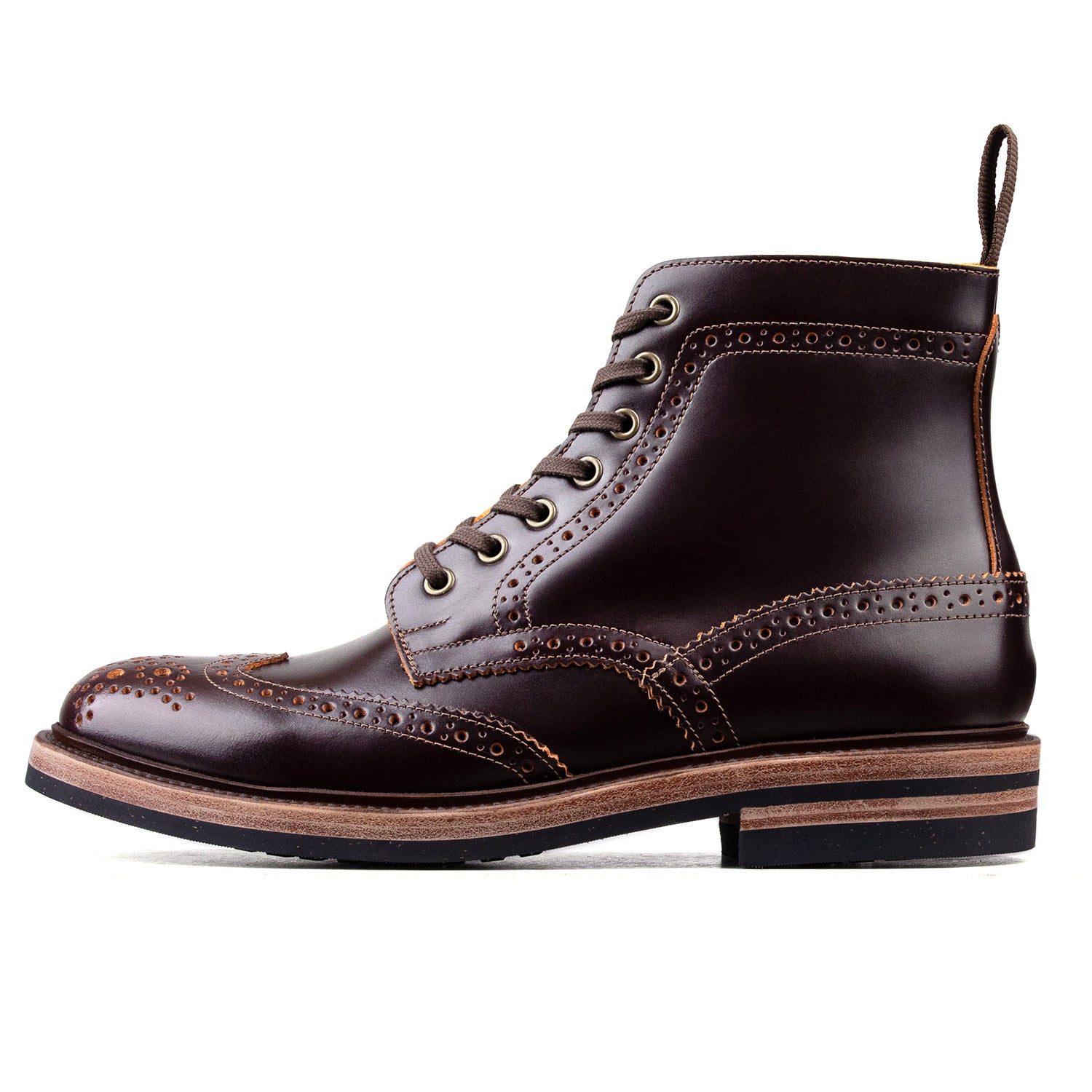 Rural Block Boot - luosjiet Mens boots - Black Smooth Cowhide Men Boots ...