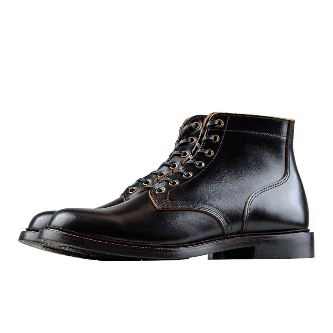 Plain Commander Boot - luosjiet®boots - Black TeaCore Smooth Cowhide ...